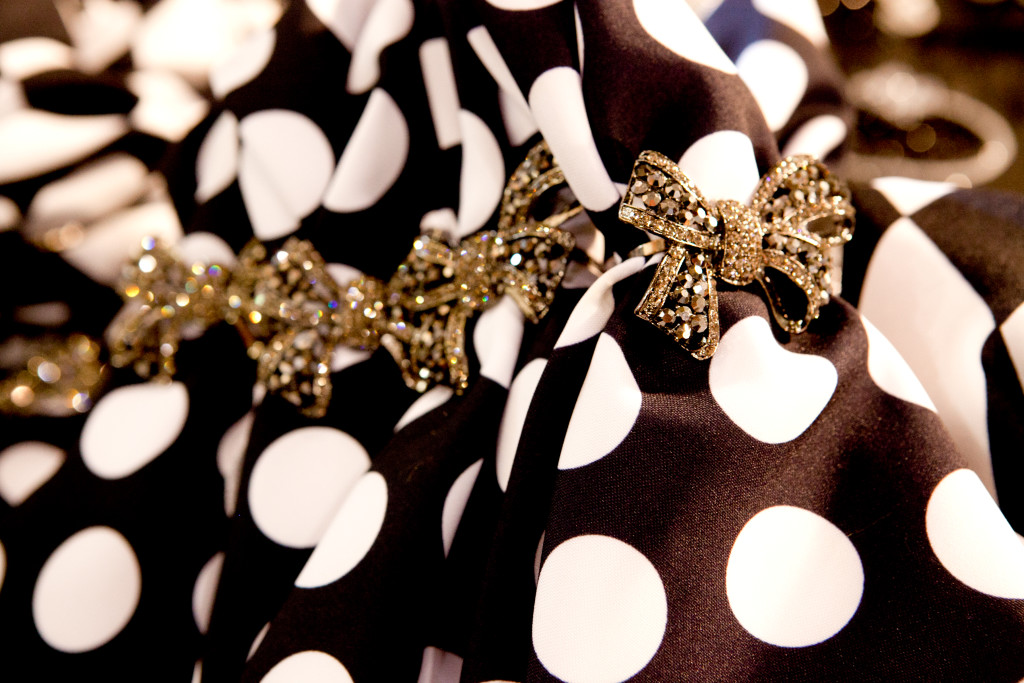 Black with White Dot Napkin